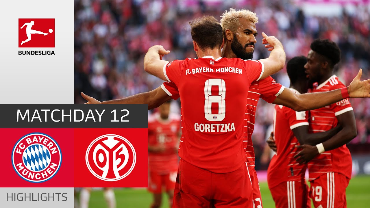 Fc Bayern München 1 Fsv Mainz 05 6 2 Highlights Matchday 12