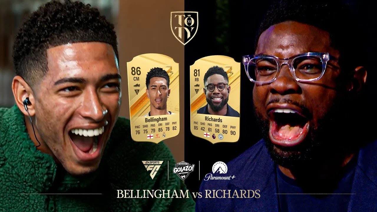 Jude Bellingham Vs Micah Richards In FC 24 With A FORFEIT! | CBS Sports ...